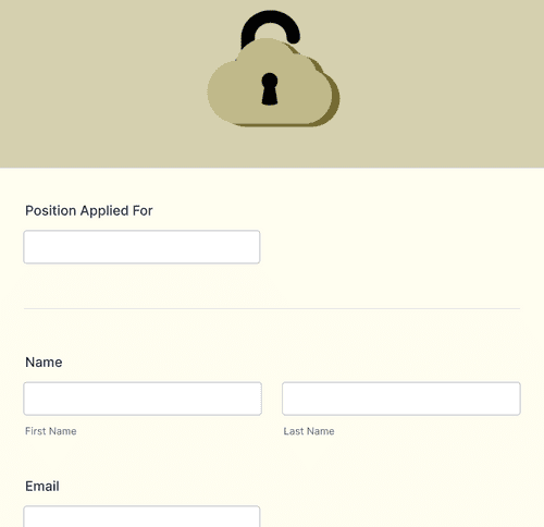 GDPR Application Form Template | Jotform
