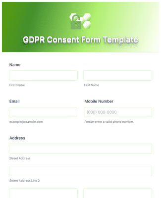 GDPR Consent Form Template | Jotform