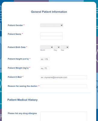 General Patient Information Form Template | Jotform