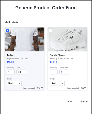 Responsive Product Order Form Template | Jotform