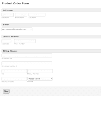 Course Material Order Form Template | JotForm