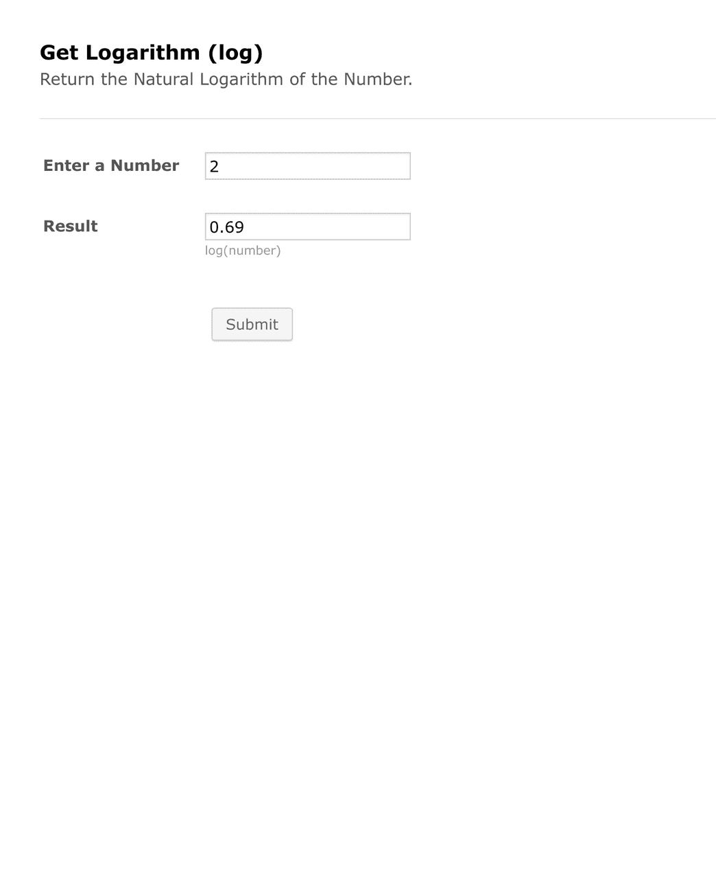 Get Logarithm (log) Form Template | Jotform