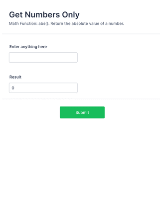 Get Numbers Only Form Template | Jotform