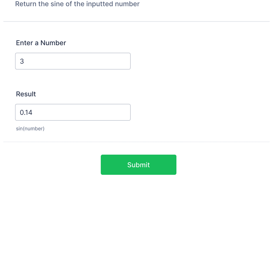 Get Sine (sin) Form Template | Jotform