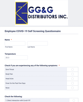 GGG1 Form Template | Jotform