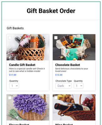 Gift Basket Order Form Template | Jotform