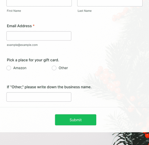 Gift Card Request Form Template | Jotform