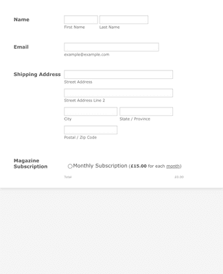 GoCardless Magazine Subscription Form Template | Jotform