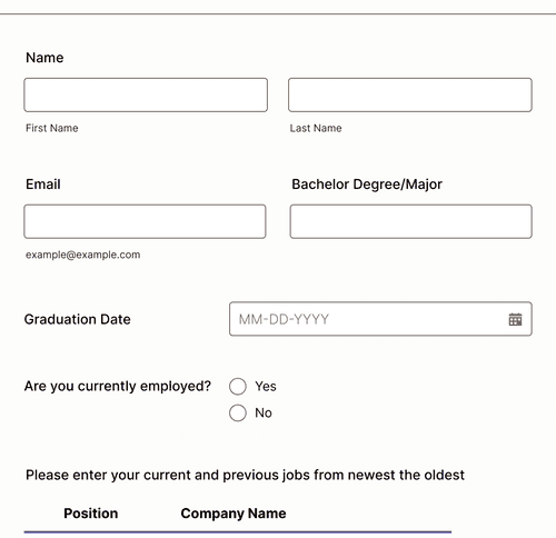 Graduate Student Questionnaire Form Template | Jotform