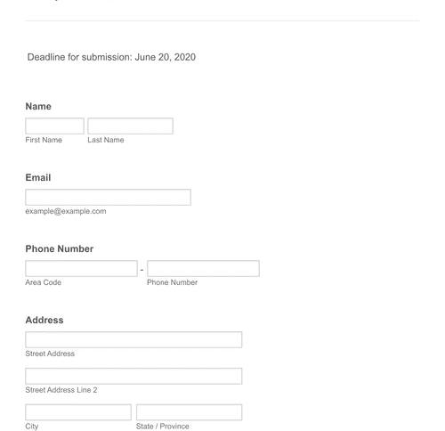 Graduation Recognition Form Template | Jotform