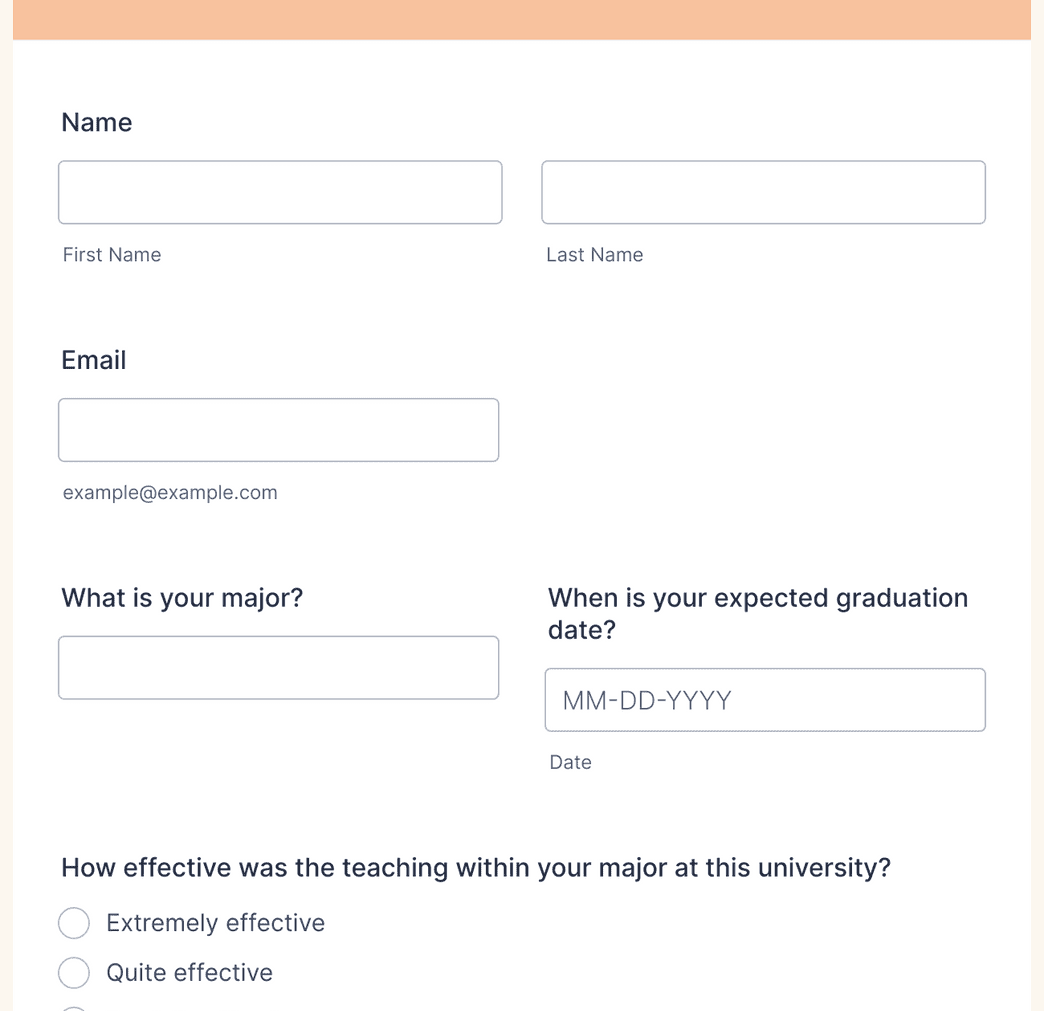 Graduation Survey Form Template | Jotform