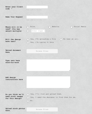 Graphic Design Request Template Form Template | Jotform
