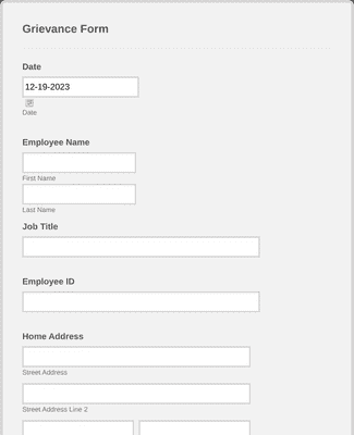 Grievance Form Template | Jotform