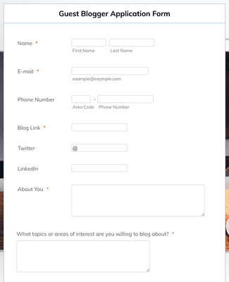 Podcast Guest Form Template | JotForm