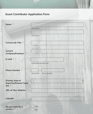 40+ Guest Application Forms | JotForm