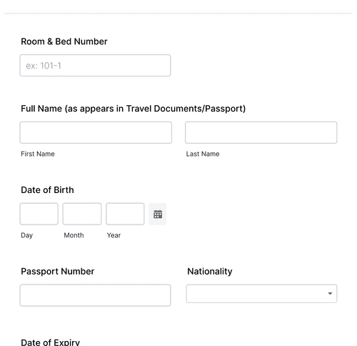 Guest Registration Form Template | Jotform