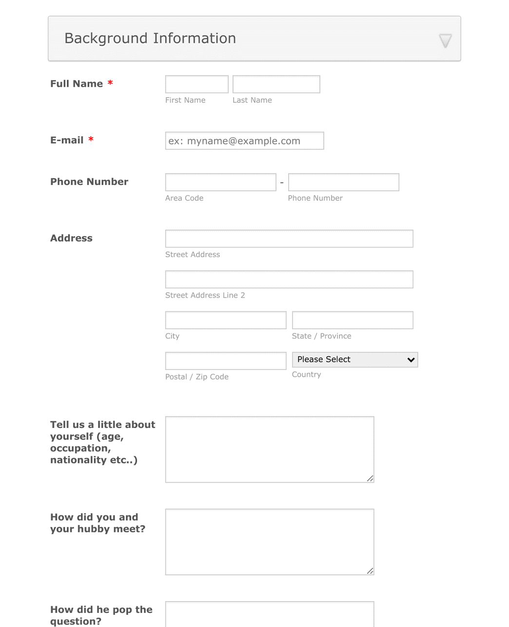 Wedding Services Form Template | Jotform