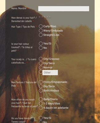 Hair Salon Client Questionnaire Form Template | Jotform