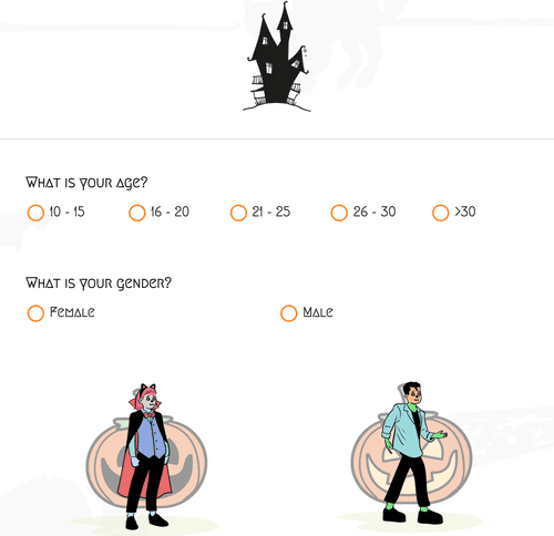 Halloween Costume Quiz Form Template | Jotform