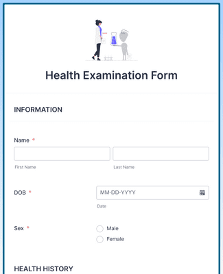 Health Examination Form Template | Jotform