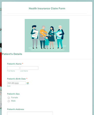 Health Insurance Claim Form Template | Jotform