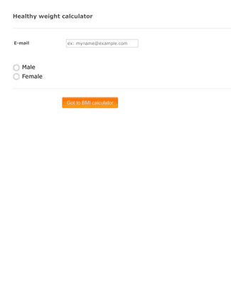 Healthy weight calculator Form Template | Jotform