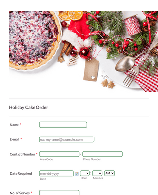Fluffy Cakes Order Form Template | Jotform