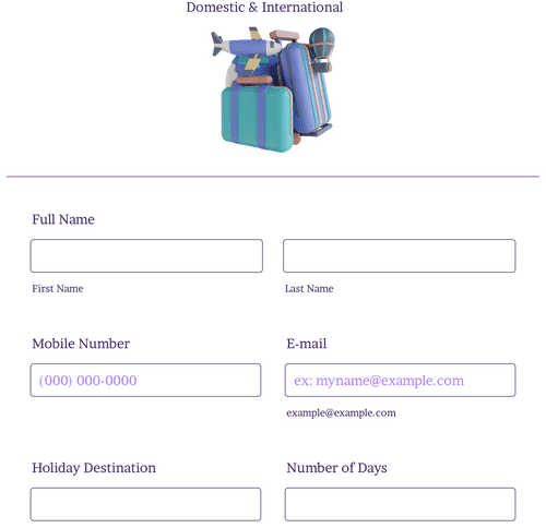 Holiday Request Form Template | Jotform