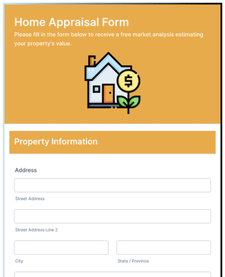 Home Appraisal Form Template | Jotform