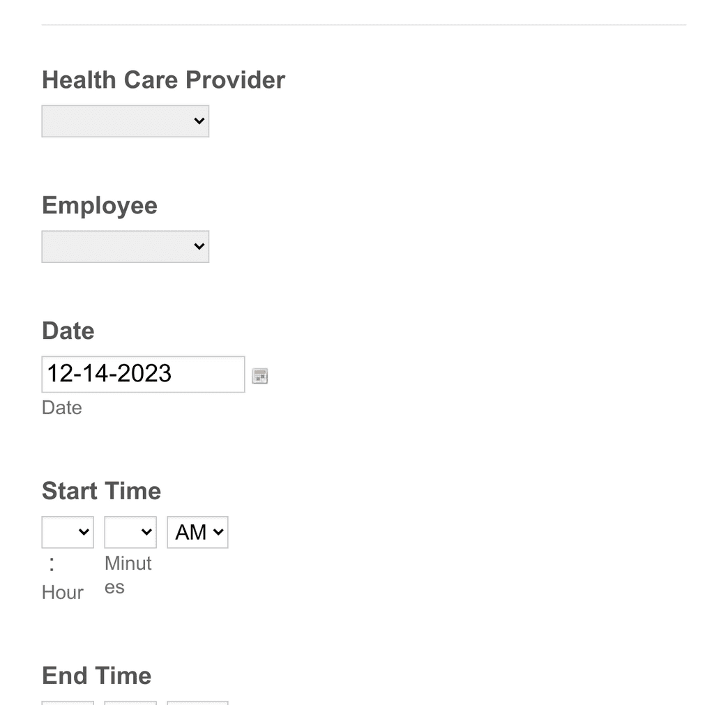 Home Healthcare Report Form Template | Jotform