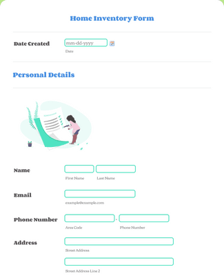Home Inventory Form Template | Jotform