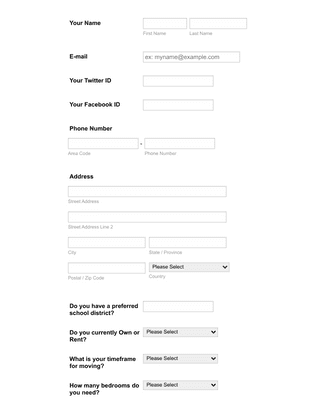 Buyer Information Form - Home Buyers Form Template | Jotform