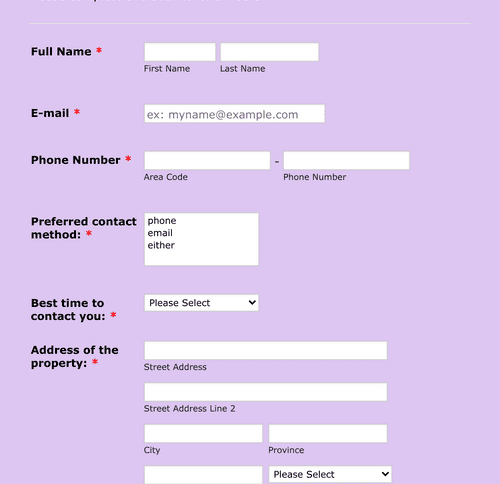 Home Value Estimate Form Template | Jotform