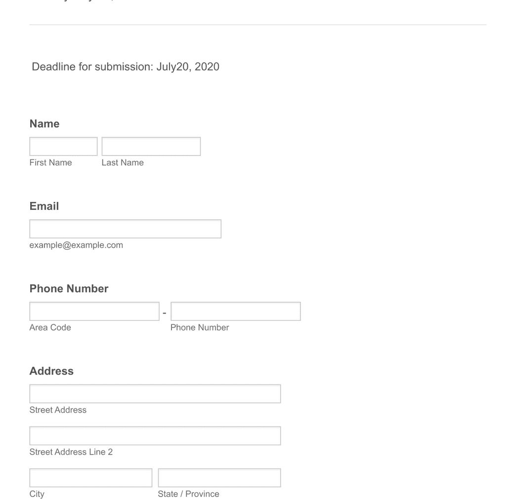 Honor Roll/Graduation Recognition Form Template | Jotform