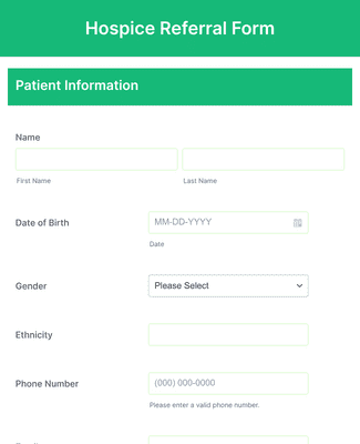 Hospice Donation Form Template | Jotform