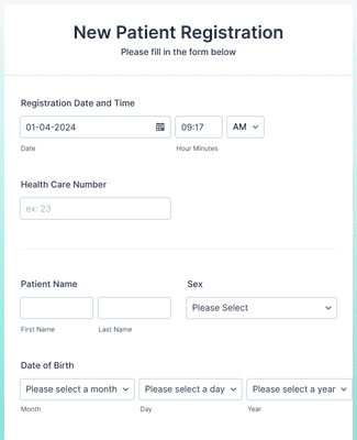 Hospital Patient Registration Form Template | Jotform