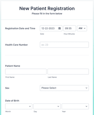 Hospital Patient Registration Form Template | Jotform