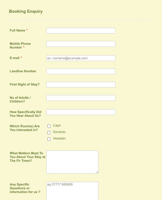Hotel Room Booking Form Template | Jotform