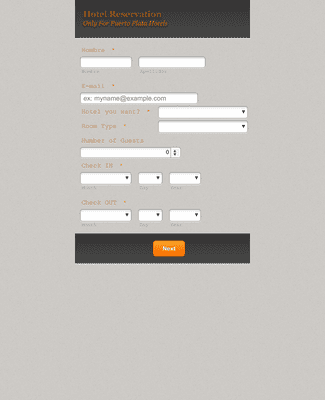 Hotel Check In Form Template | JotForm