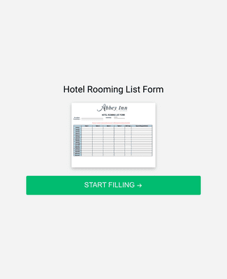 Hotel Rooming List Form Template | Jotform