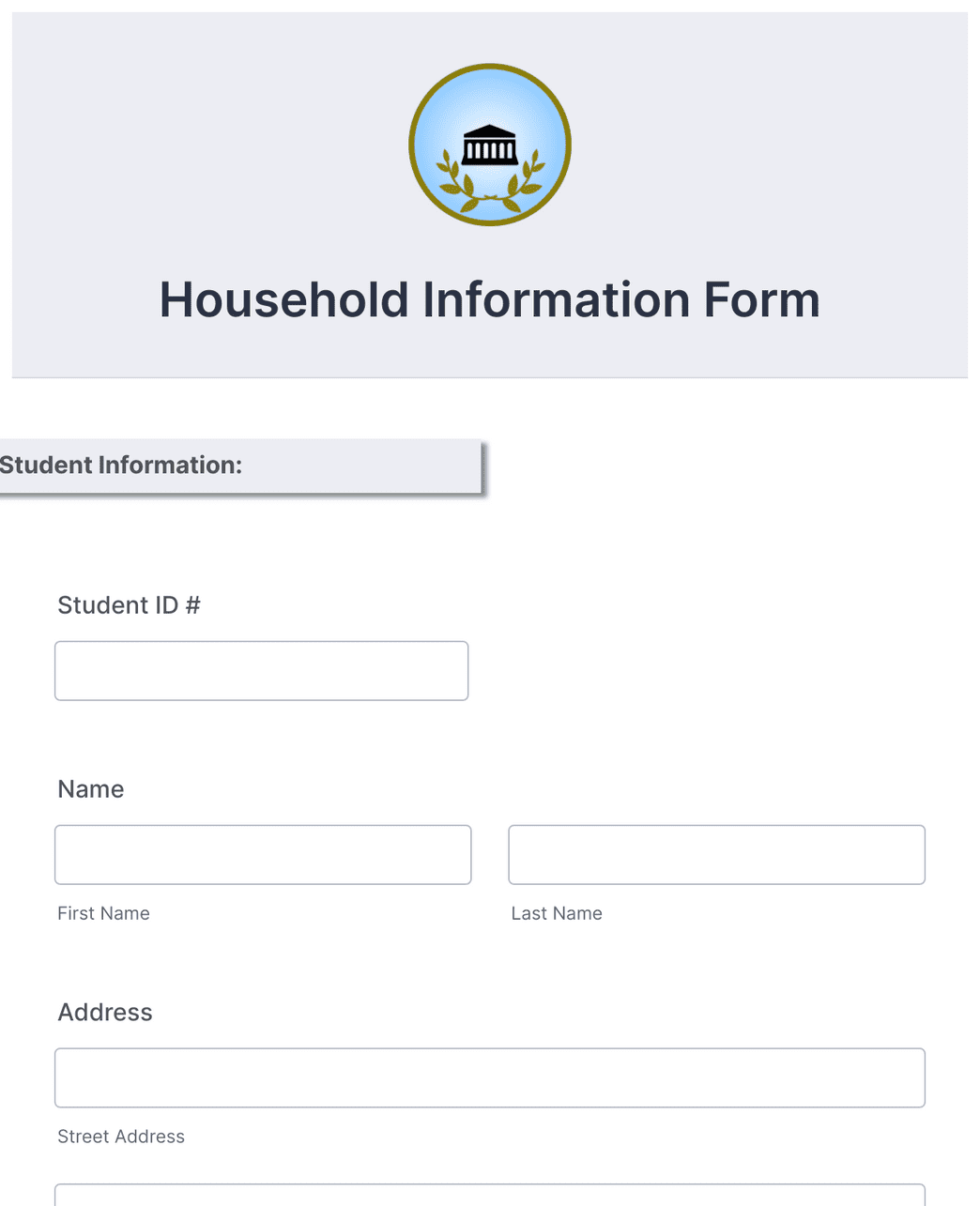 Household Information Form Template | Jotform