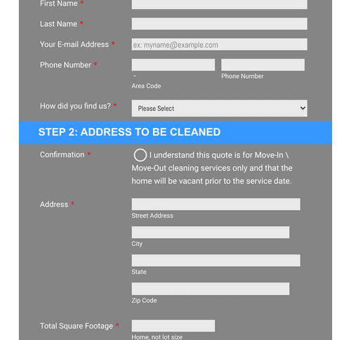 Housekeeping Service Request Form Template | Jotform