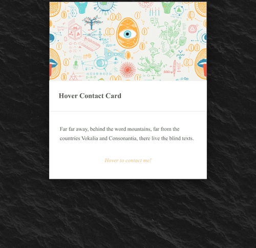 Hover Contact Card Form Template | Jotform