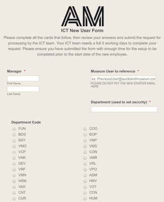 ICT New User Form Template | Jotform
