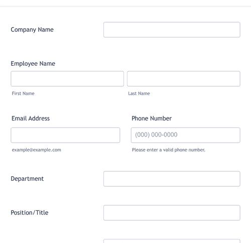 Identity Badge Request Form Template | Jotform