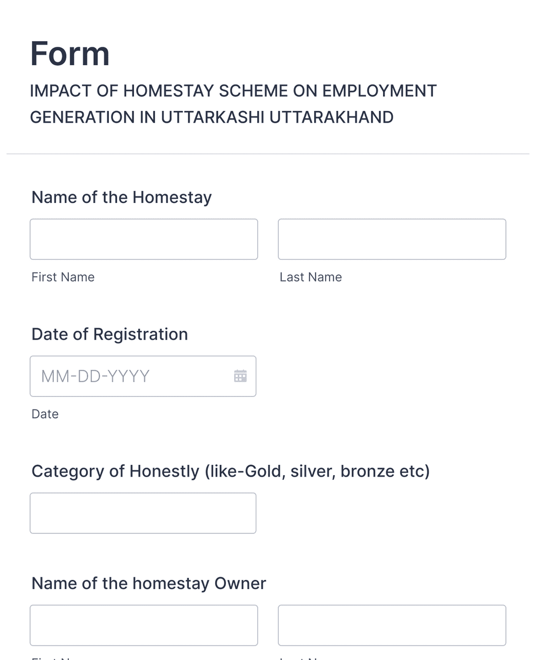 IMPACT OF HOMESTAY SCHEME ON EMPLOYMENT GENERATION IN UTTARKASHI ...