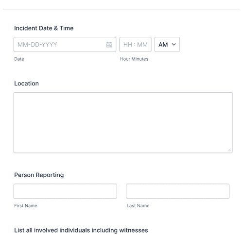 Incident Statement Form Template | Jotform