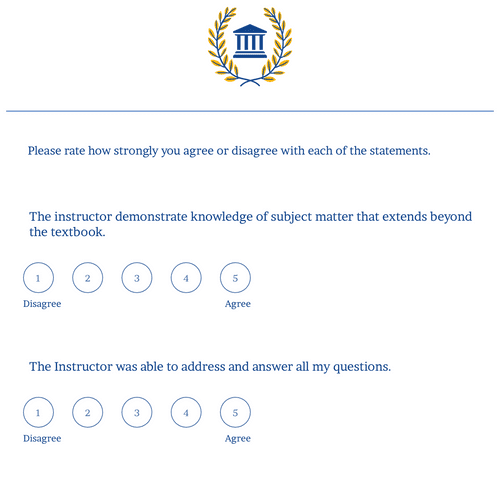 Instructor Evaluation Form Template | Jotform