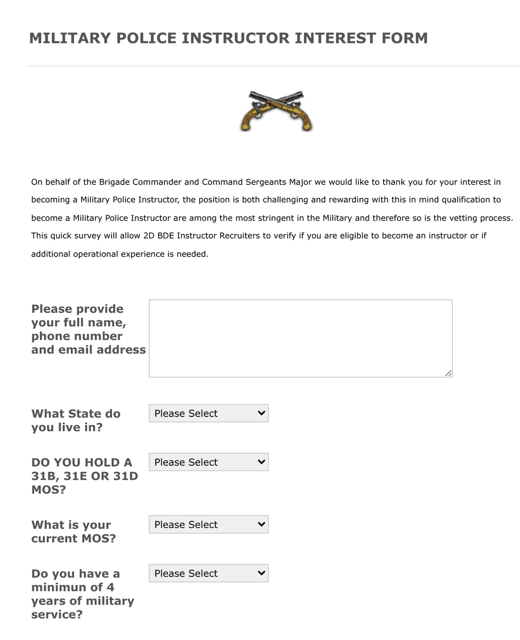 Instructor Interest Form Template | Jotform