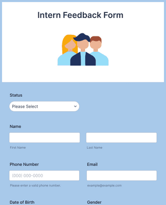Intern Feedback Form Template | Jotform